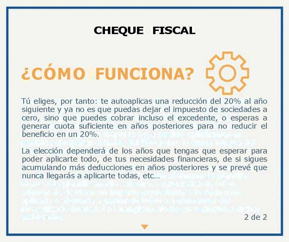 Tras 10 años, el Cheque Fiscal se Consolida como un Instrumento ...